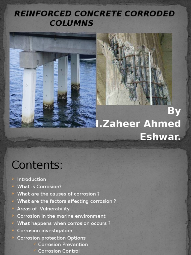 New Reinforced Concrete Corroded Columns | PDF | Corrosion | Reinforced ...