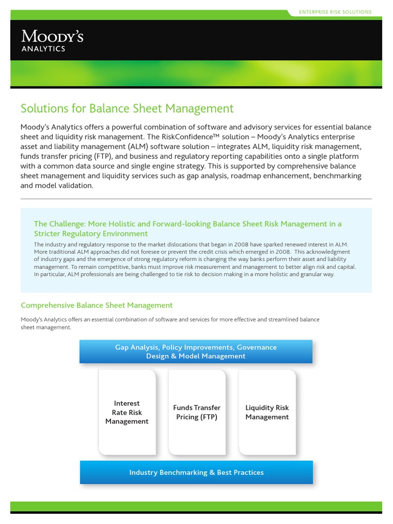 Balance Sheet Management Solution | PDF | Asset Liability Management ...