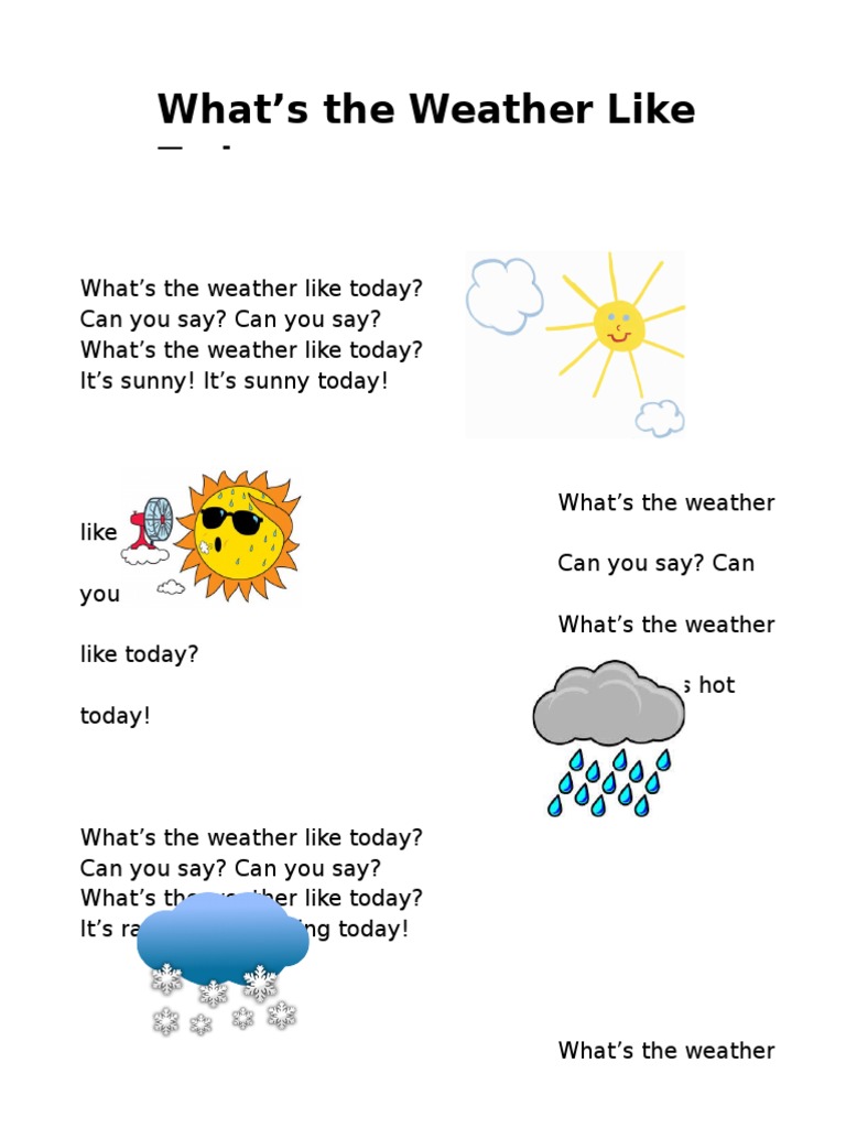 What's The Weather-Handout | PDF