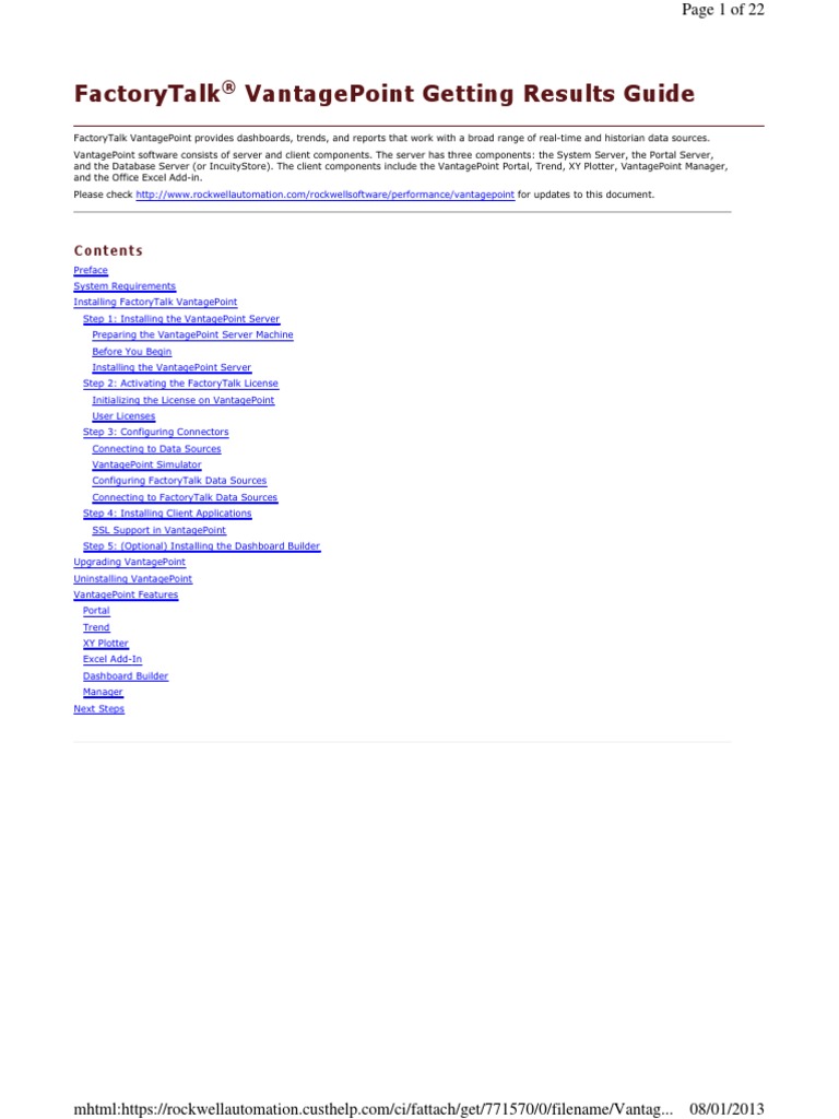 VantagePoint Getting Results Guide PDF | PDF