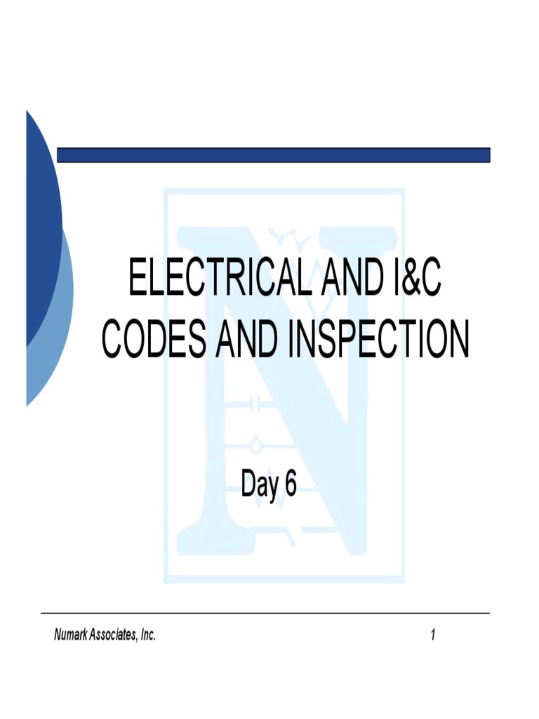Electrical and IC Codes and Inspection | PDF | Cable | Electric Power ...