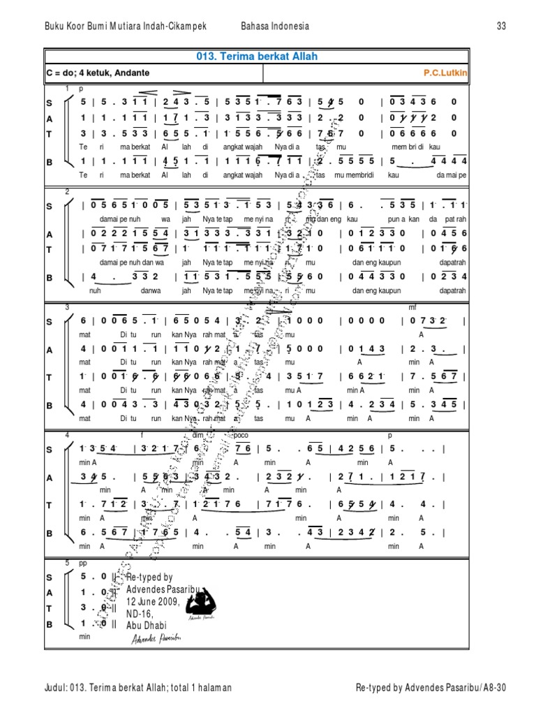 013 Terima Berkat Allah PDF | PDF