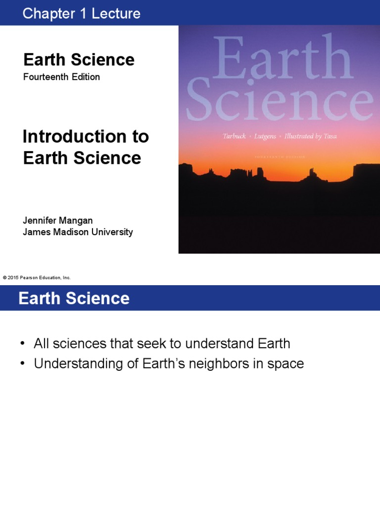 Tarbuck Es14 Ch01 PPT Lecture | PDF | Sedimentary Basin | Plate Tectonics