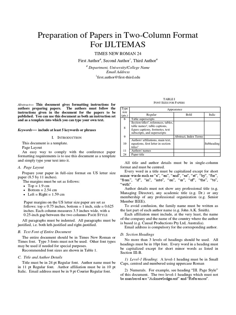 Preparation of Papers in Two-Column Format-IJLTEMAS | PDF | Typefaces ...