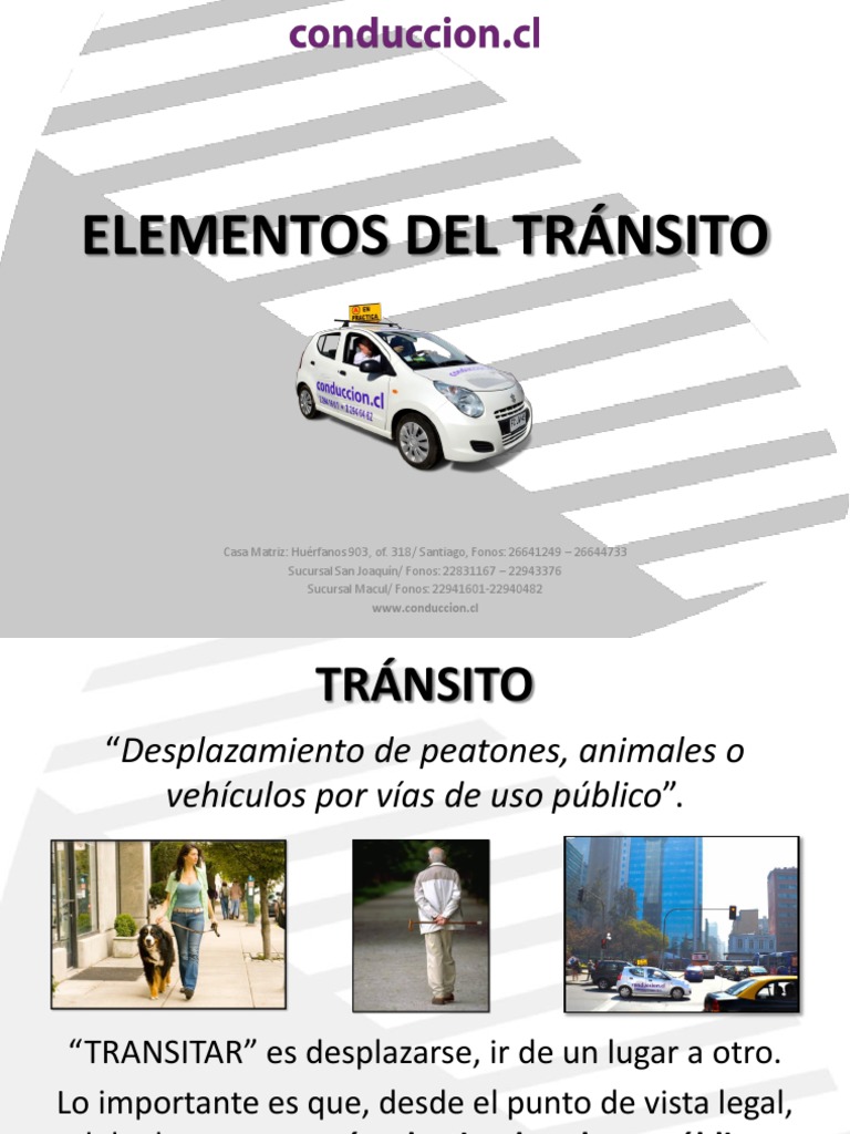 2. ELEMENTOS DEL TRÁNSITO.pdf | Peatonal | Calle