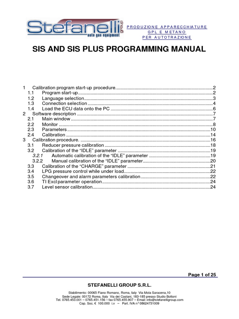 SIS and SIS PLUS Programming Manual | Download Free PDF | Carburetor ...