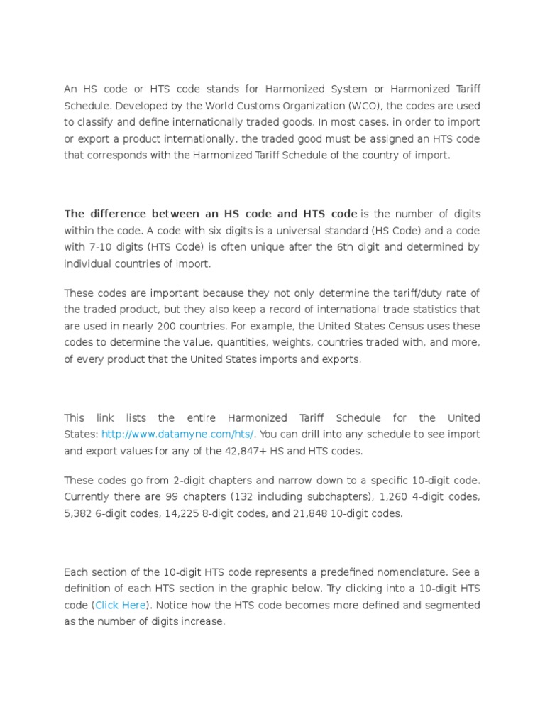 Tarrif Codes and Commodity Codes | Download Free PDF | Tariff | Trade