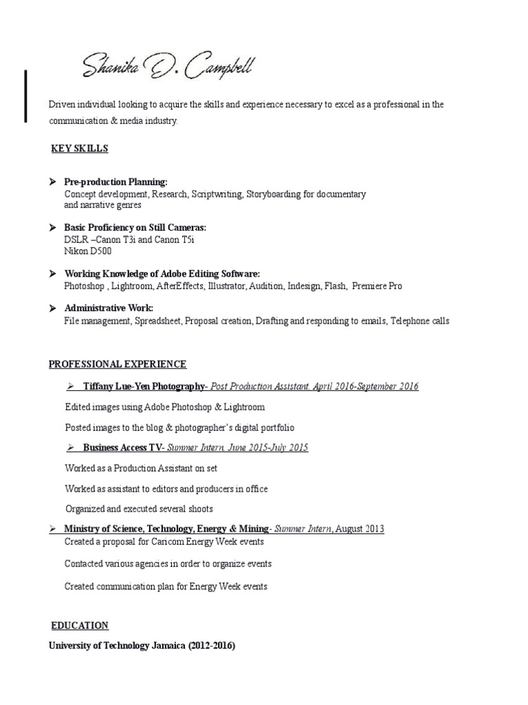 Resume SDC | PDF
