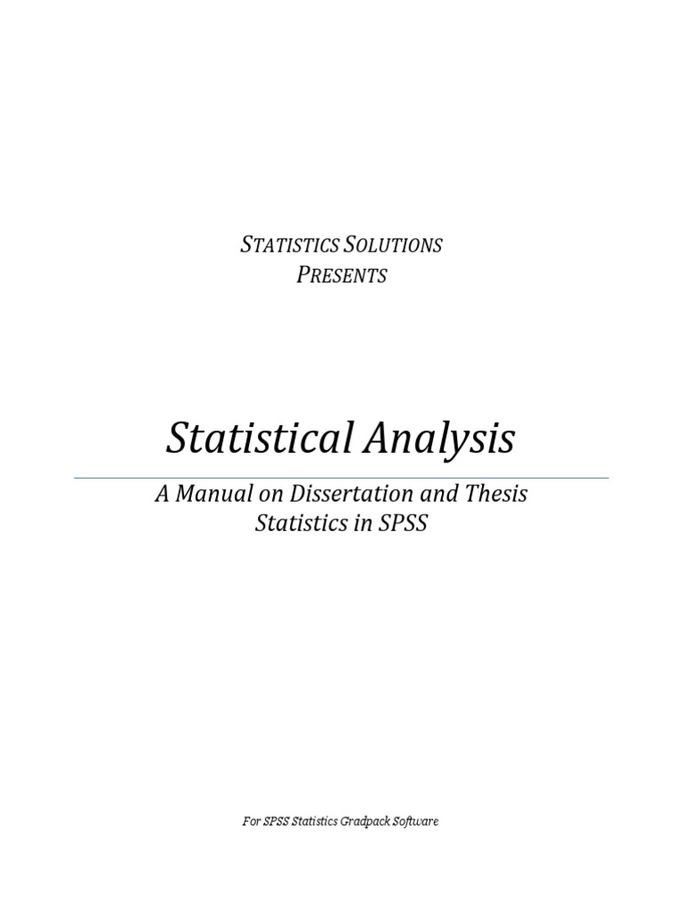SPSS Manual | PDF | Level Of Measurement | Student's T Test