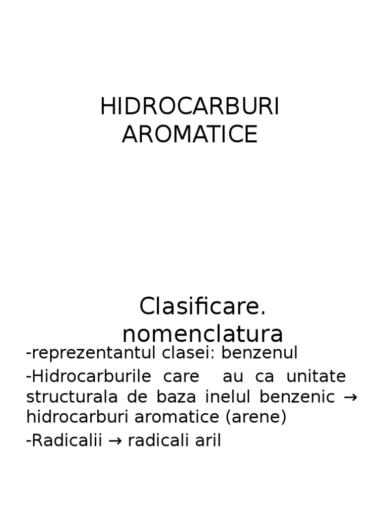 Hidrocarburi Aromatice Mononucleare | PDF