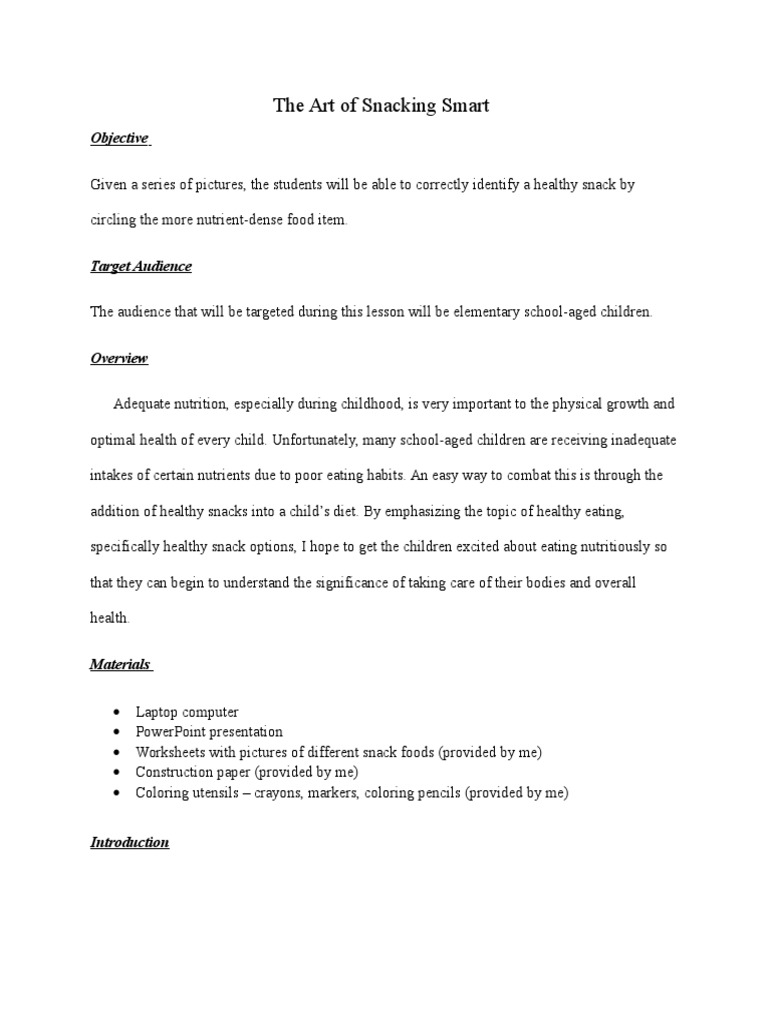 The Art of Snacking Smart | Download Free PDF | Eating | Foods