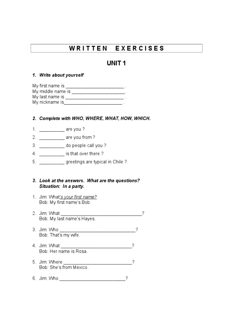 Simple Present Verb To Be Exercises-2 | PDF | Self-Improvement