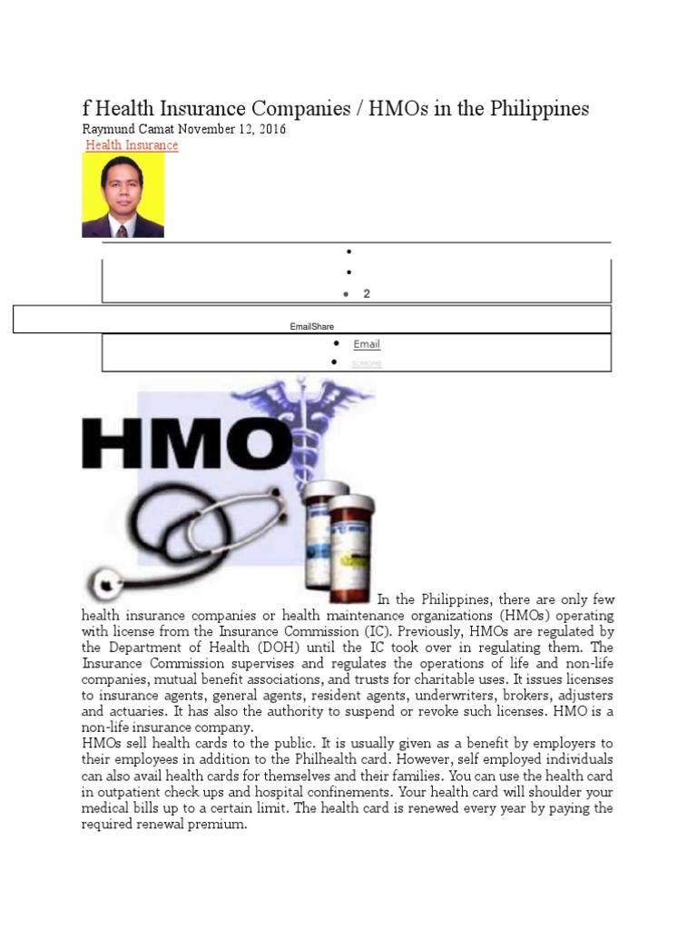 HMO in The Philippines | PDF