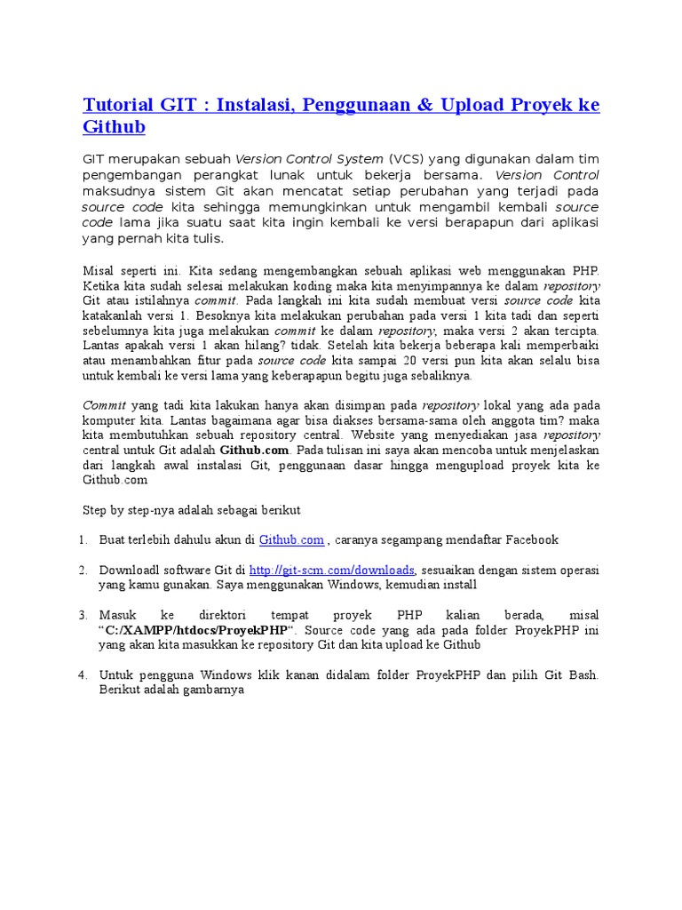 Tutorial GIT | PDF