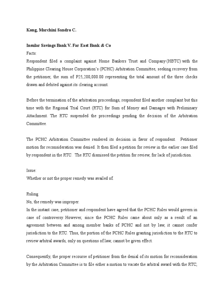 Compilation of Case Digests | PDF | Arbitration | Lawsuit