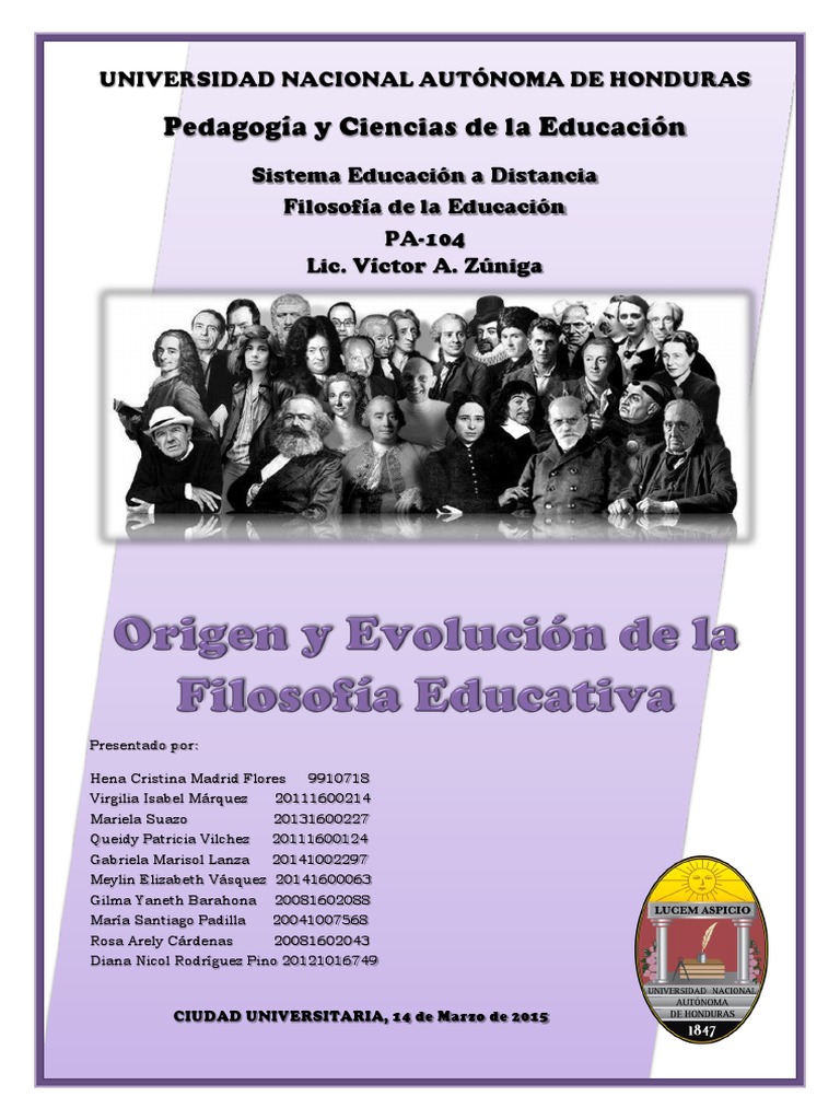 Origen y evolución de la filosofía educativa | PDF | Conocimiento | Platón