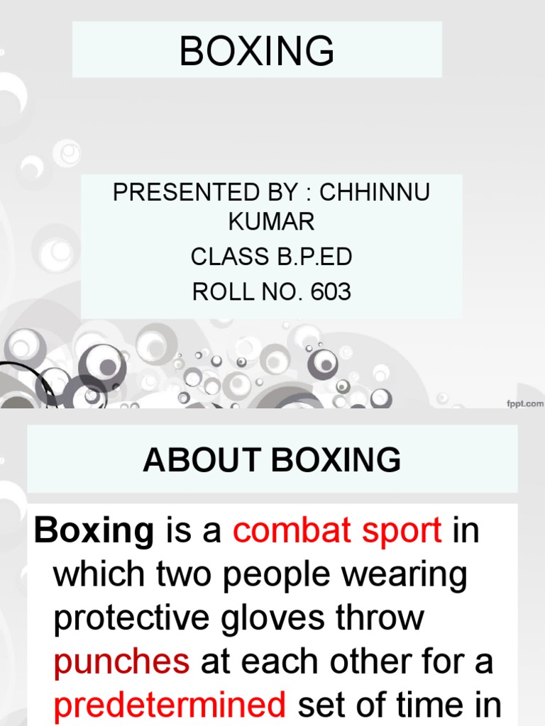 History and Basics of Boxing | PDF | Social Science