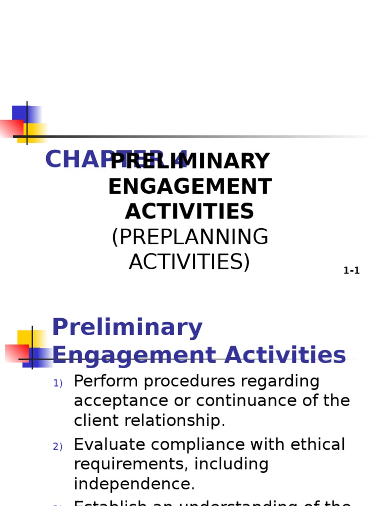 Preliminary Activities | Financial Statement | Justice