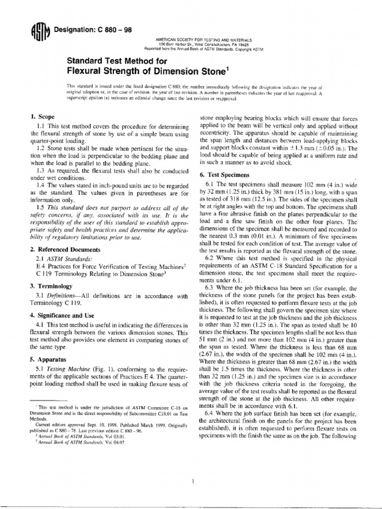 Astm C880-98 | PDF