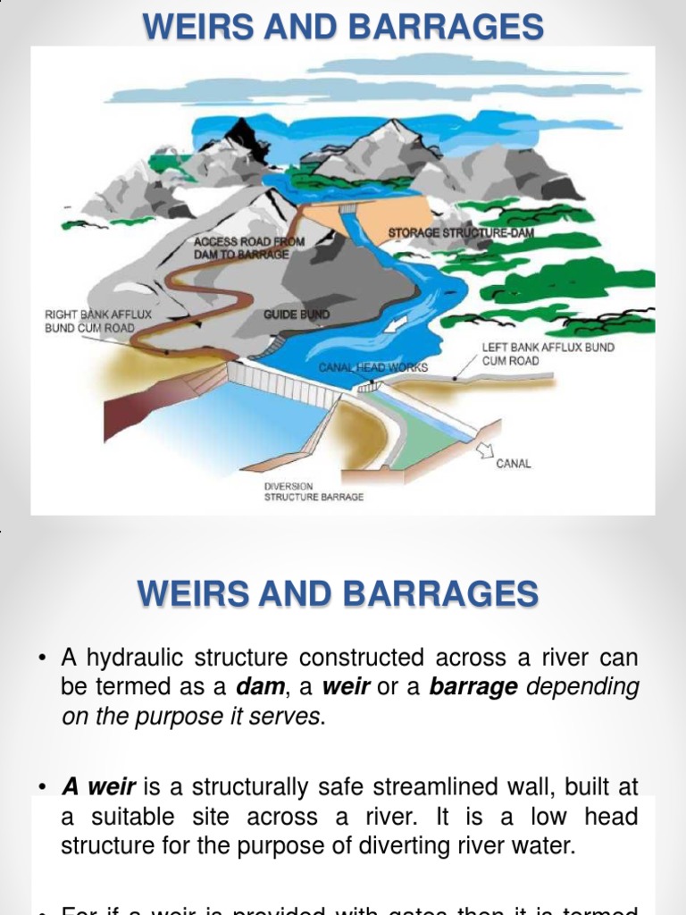 Weirs & Barrages | PDF | River | Deep Foundation