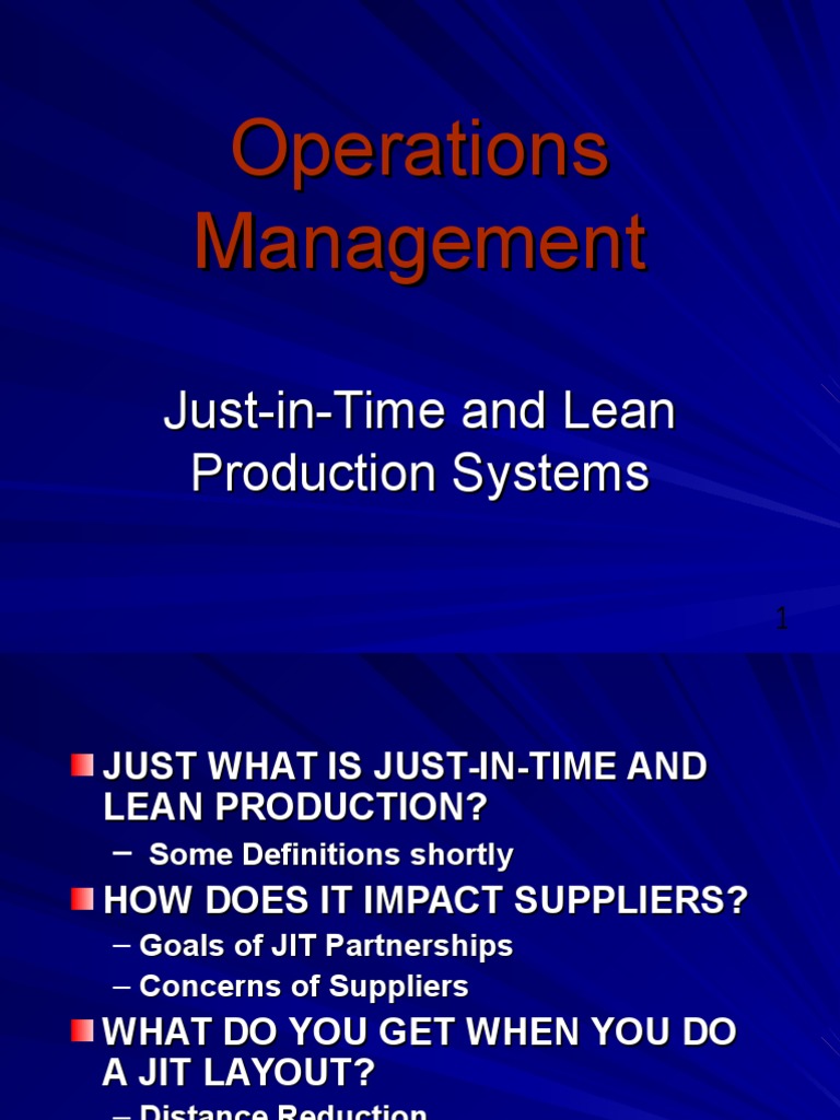 Lean Production | PDF | Lean Manufacturing | Inventory
