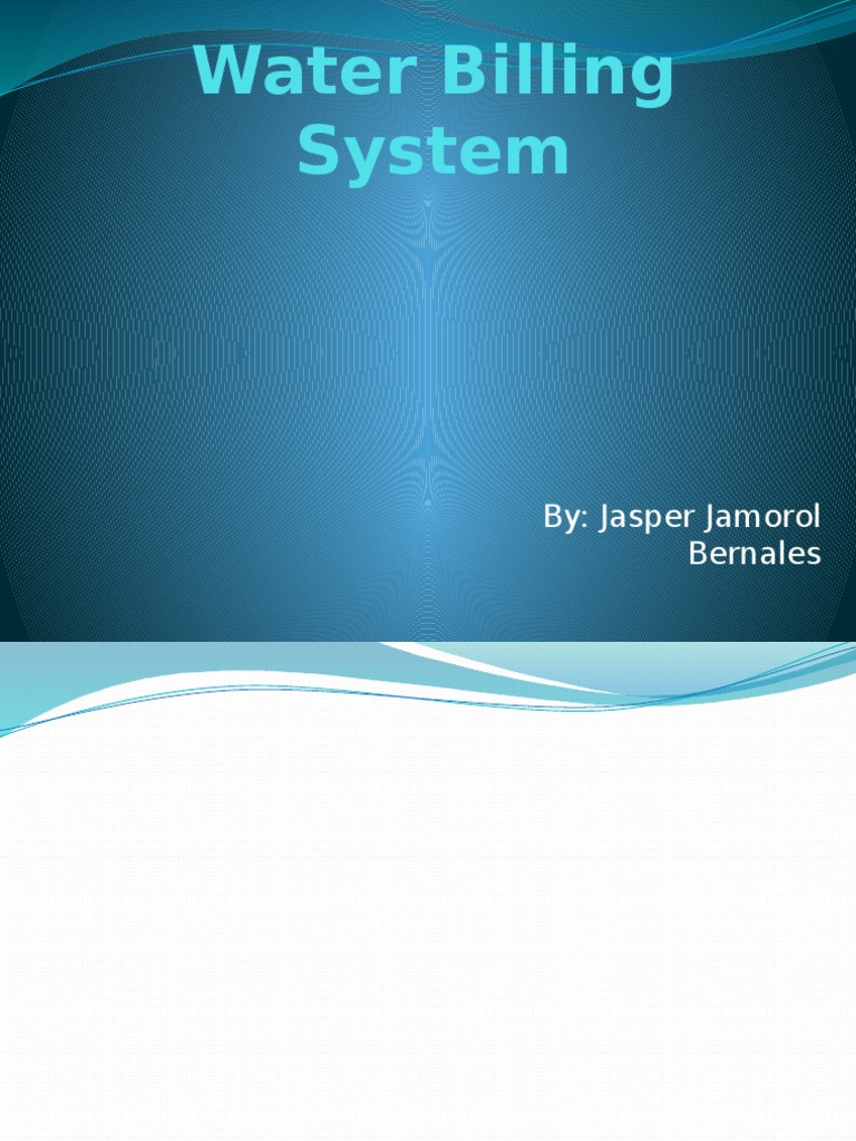 Water Billing Management System Overview | PDF
