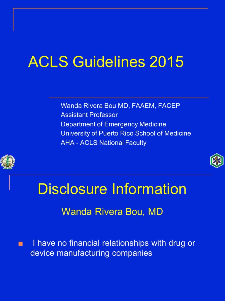 Acls Guidelines 2015 | PDF | Cardiopulmonary Resuscitation | Cardiac Arrest