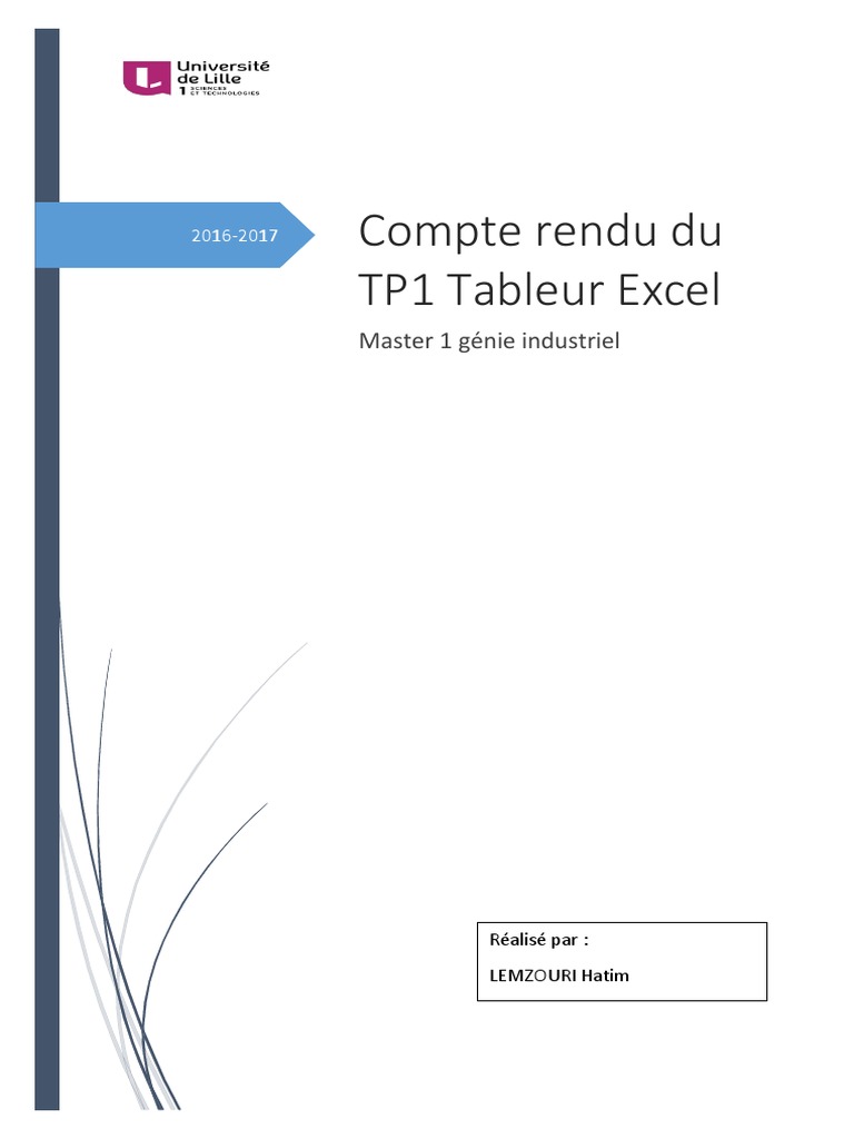 Tp1 Utilisation Du Tableur | PDF | Microsoft Excel | Feuille de calcul