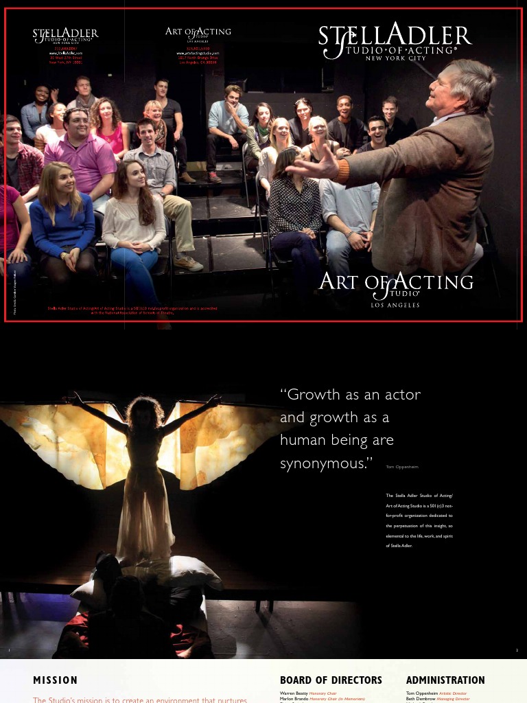 Brochure PDF | Download Free PDF | Acting | Performing Arts