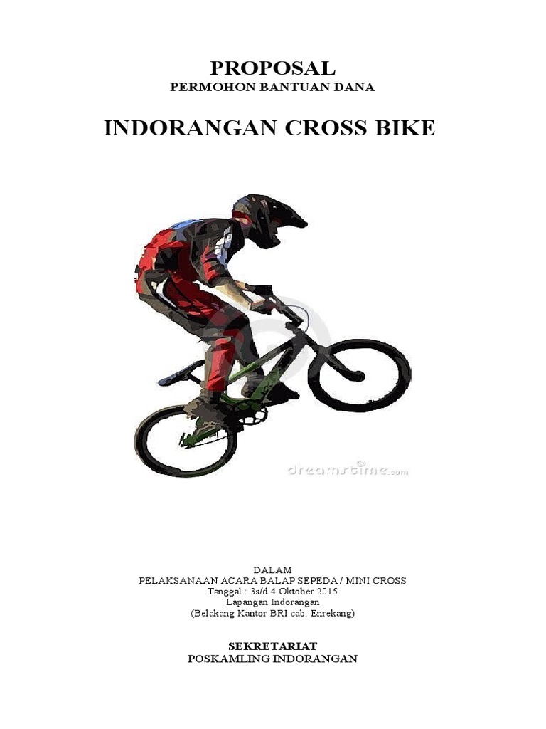 Proposal BALAP SEPEDA Mini Cross | PDF