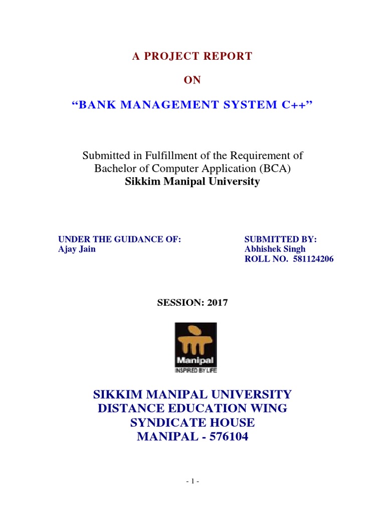 Bank Management System C | PDF | Feasibility Study | Databases