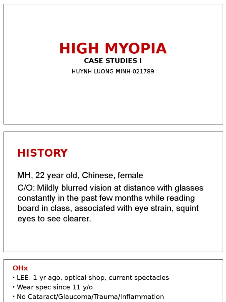 High Myopia | PDF | Glaucoma | Sensory Organs