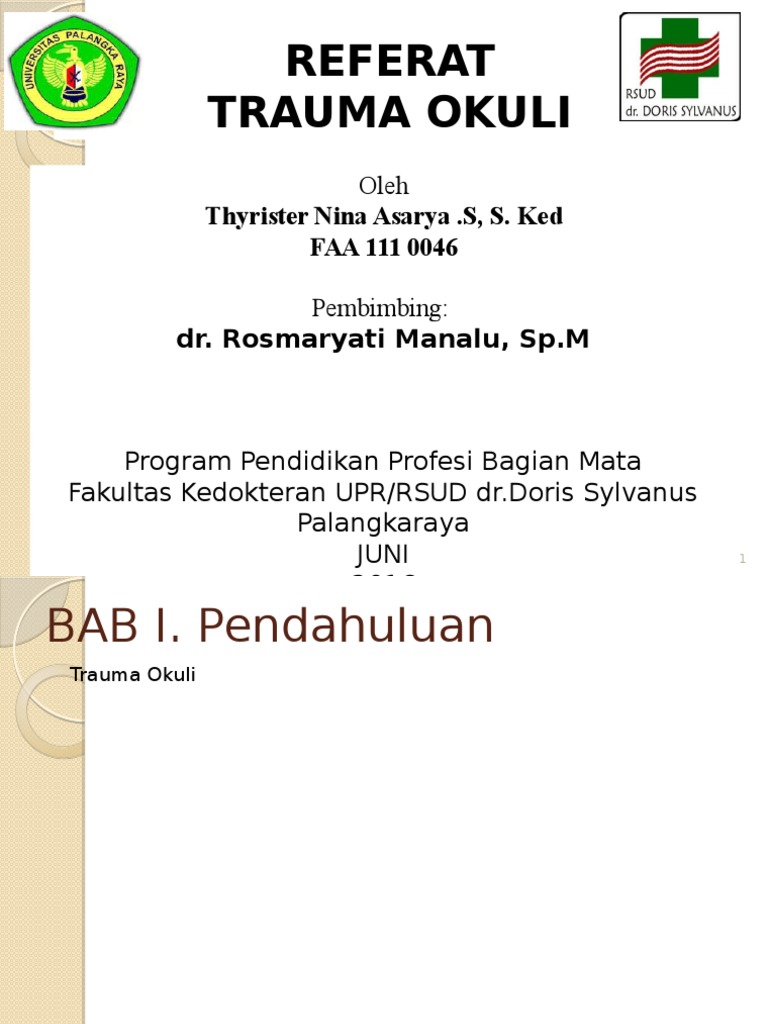 Trauma Okuli | PDF