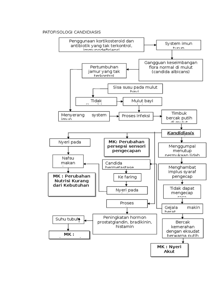 PATOFIS Askep Candidiasis | PDF