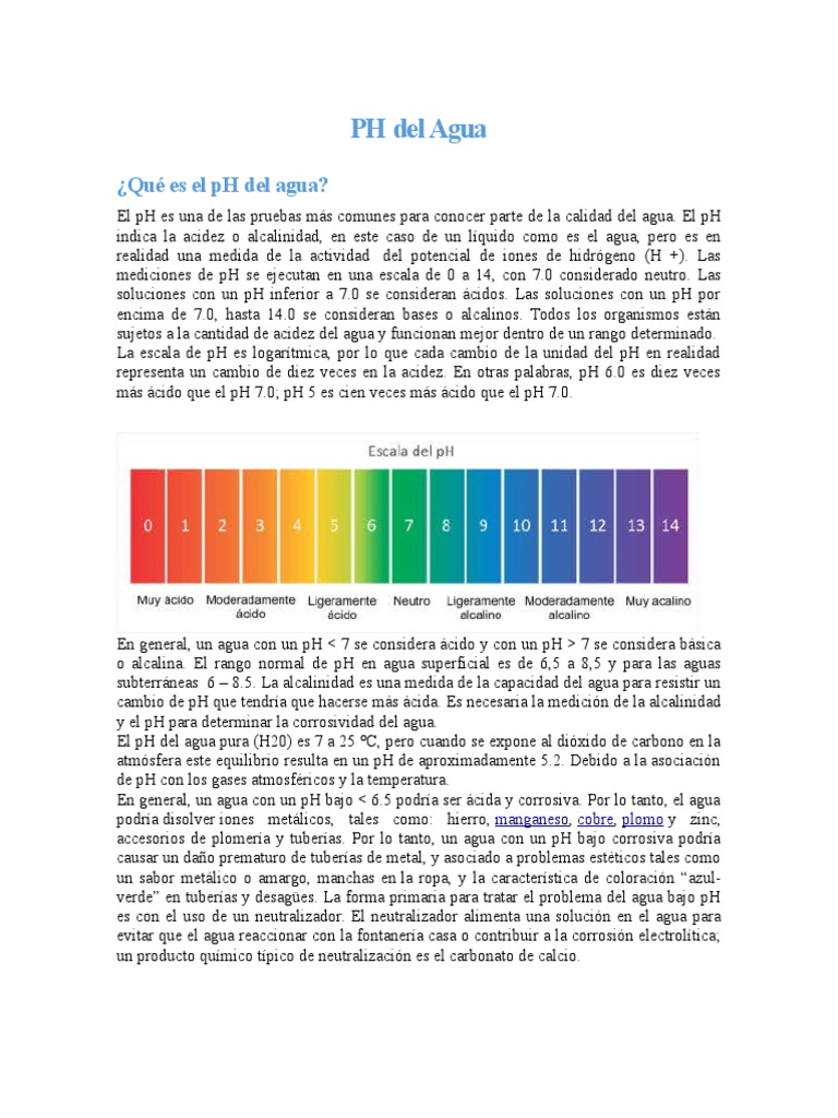 PH Del Agua | PDF | Ph | Agua