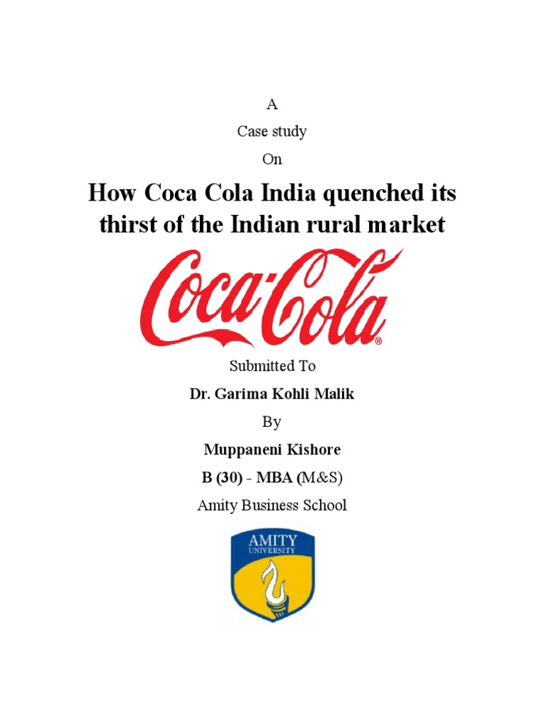 How Coca Cola India Quenched Its Thirst of The Indian Rural Market ...
