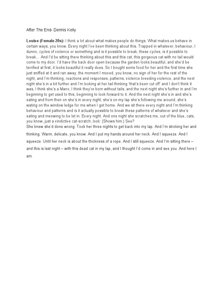 After The End Monologue | PDF | Auto Races | Motorsport Competitions