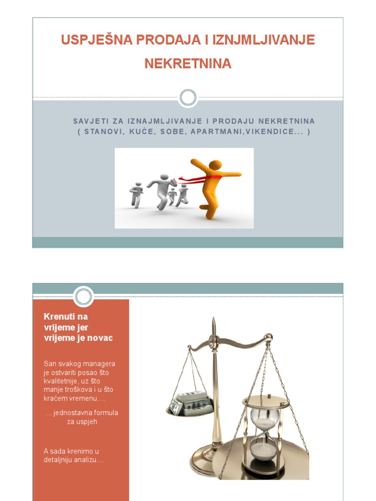 Uspješna Prodaja I Iznajmljivanje Nekretnina | PDF