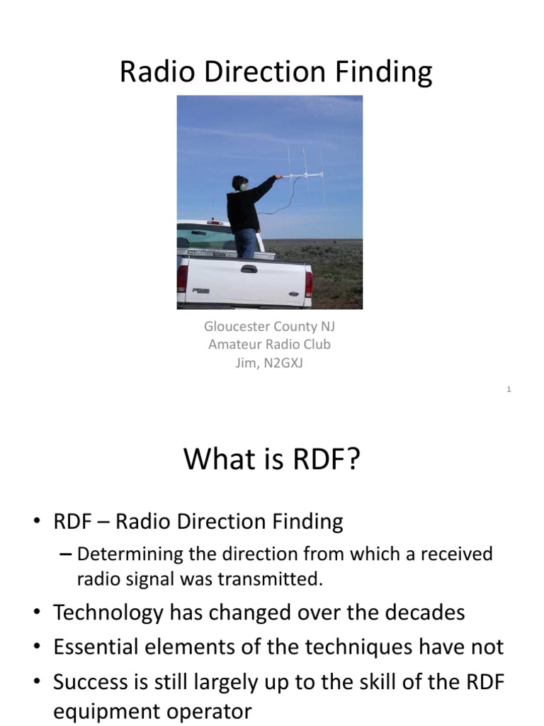Radio Direction Finding Presentation | PDF | Radio | Radio Technology