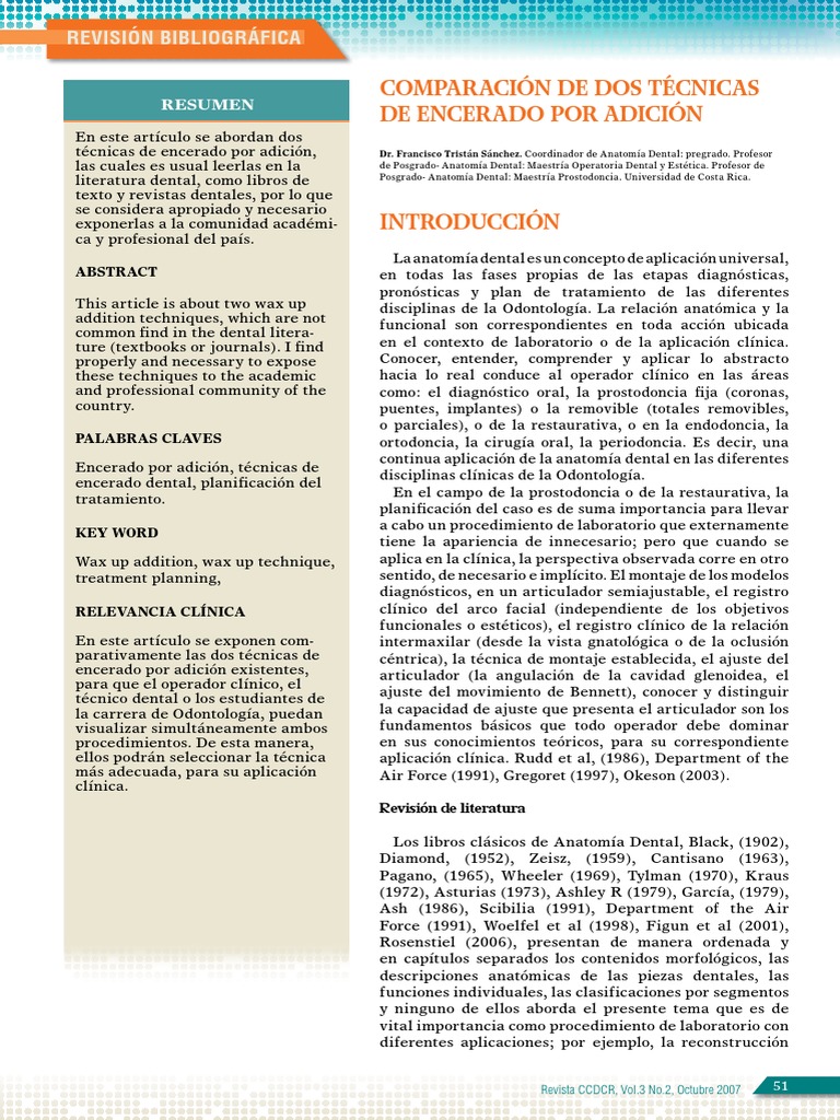 Encerado Funcional PDF | PDF | Diente humano | Odontología