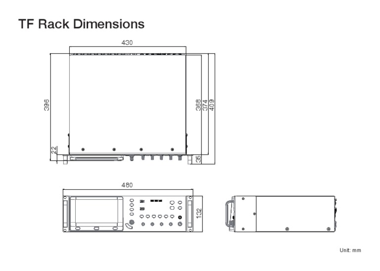 TF Rack Dimensions: Unit: MM | PDF