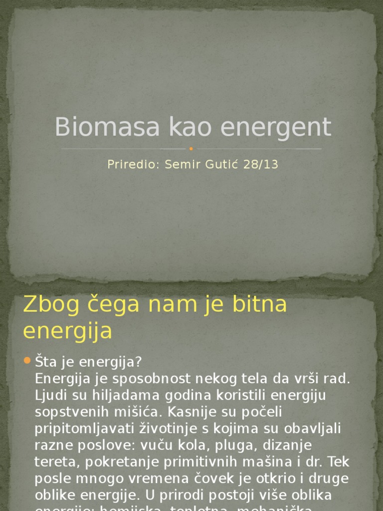 Biomasa Kao Energent | PDF