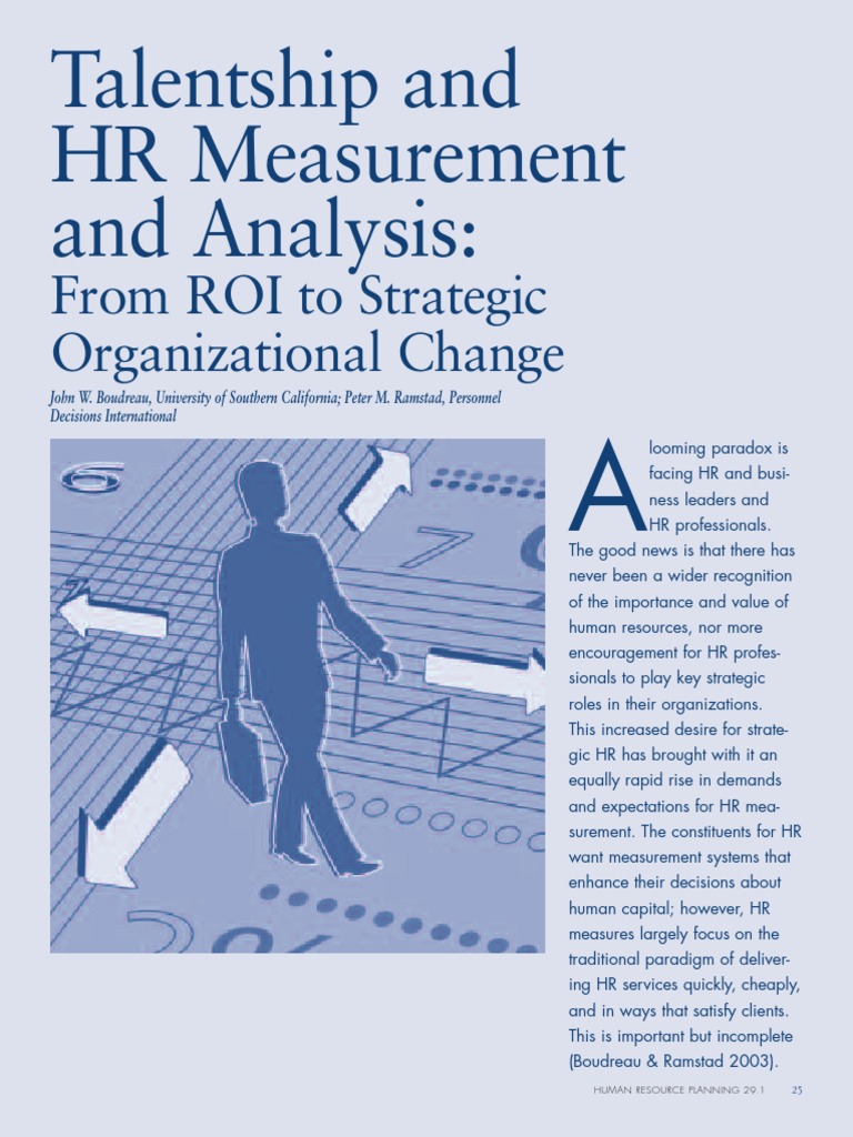 Talentship and HR Measurement-Boudreau PDF | PDF | Turnover (Employment ...