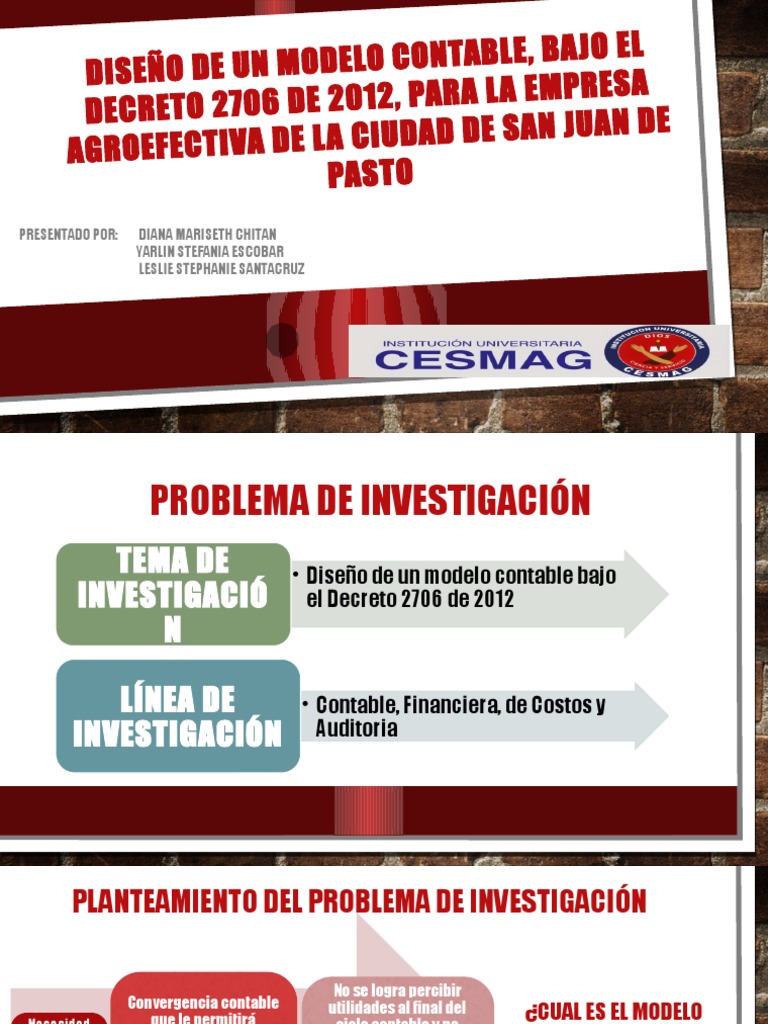 Diseño de Un Modelo Contable | PDF | Contabilidad | normas ...