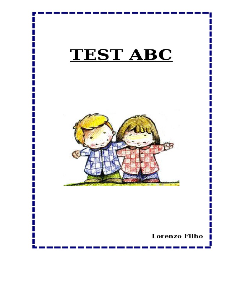 Test ABC para Evaluación Infantil | PDF | Papel | Lápiz