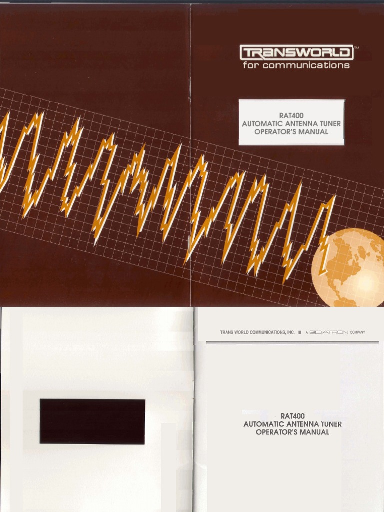 Transworld RAT400 Automatic Antenna Tuner - Operator Manual | PDF ...