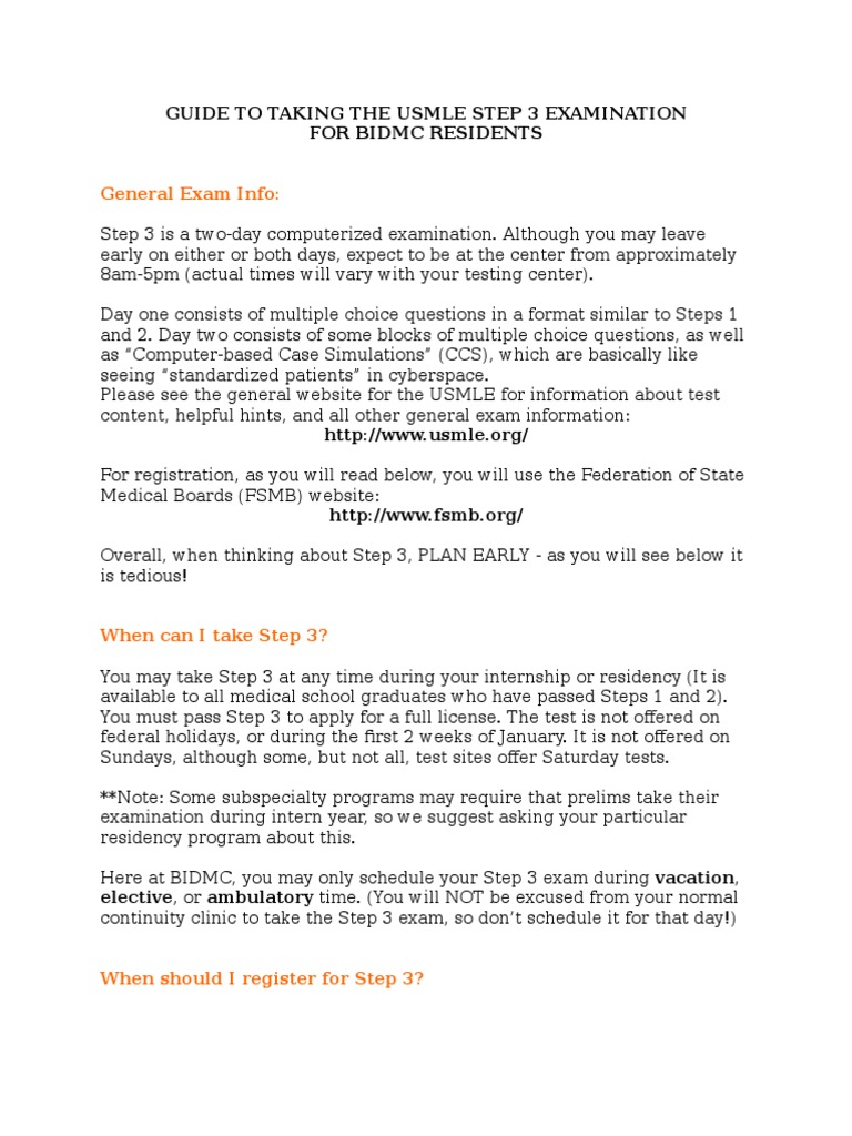 USMLE STEP 3 EXAM Guide | PDF | United States Medical Licensing ...