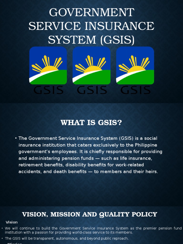 Overview of GSIS Benefits and Services | PDF | Employee Benefits | Pension