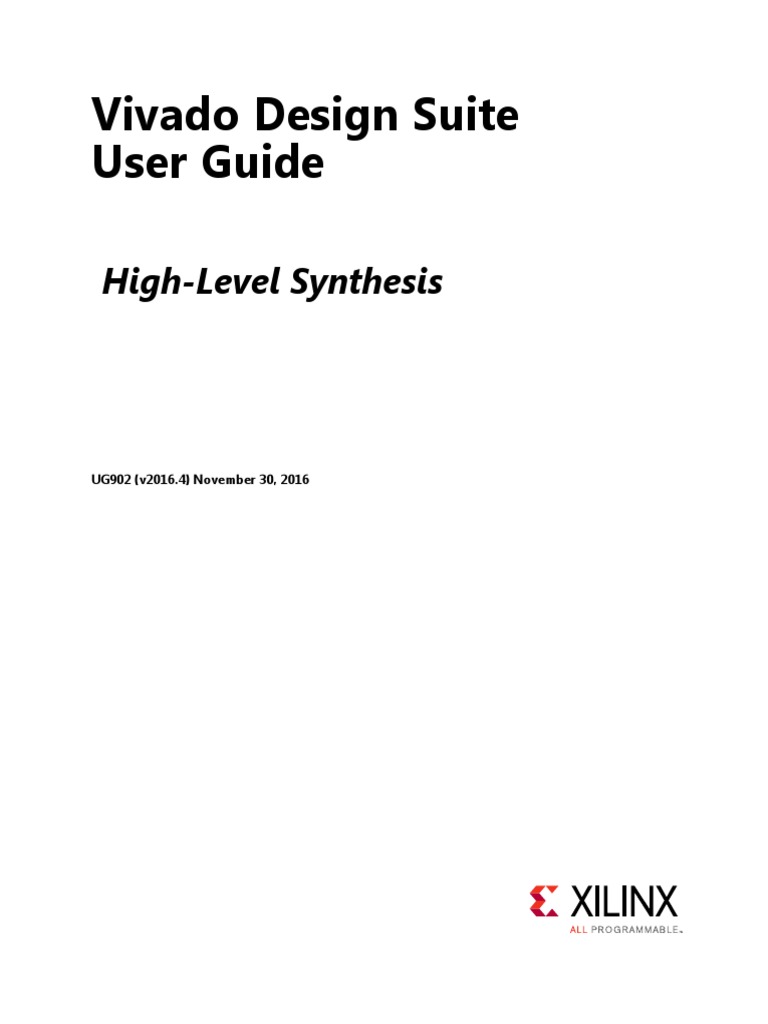 Ug902 Vivado High Level Synthesis | PDF | C (Programming Language ... Ug902 Vivado High Level Synthesis | PDF | C (Programming Language ...