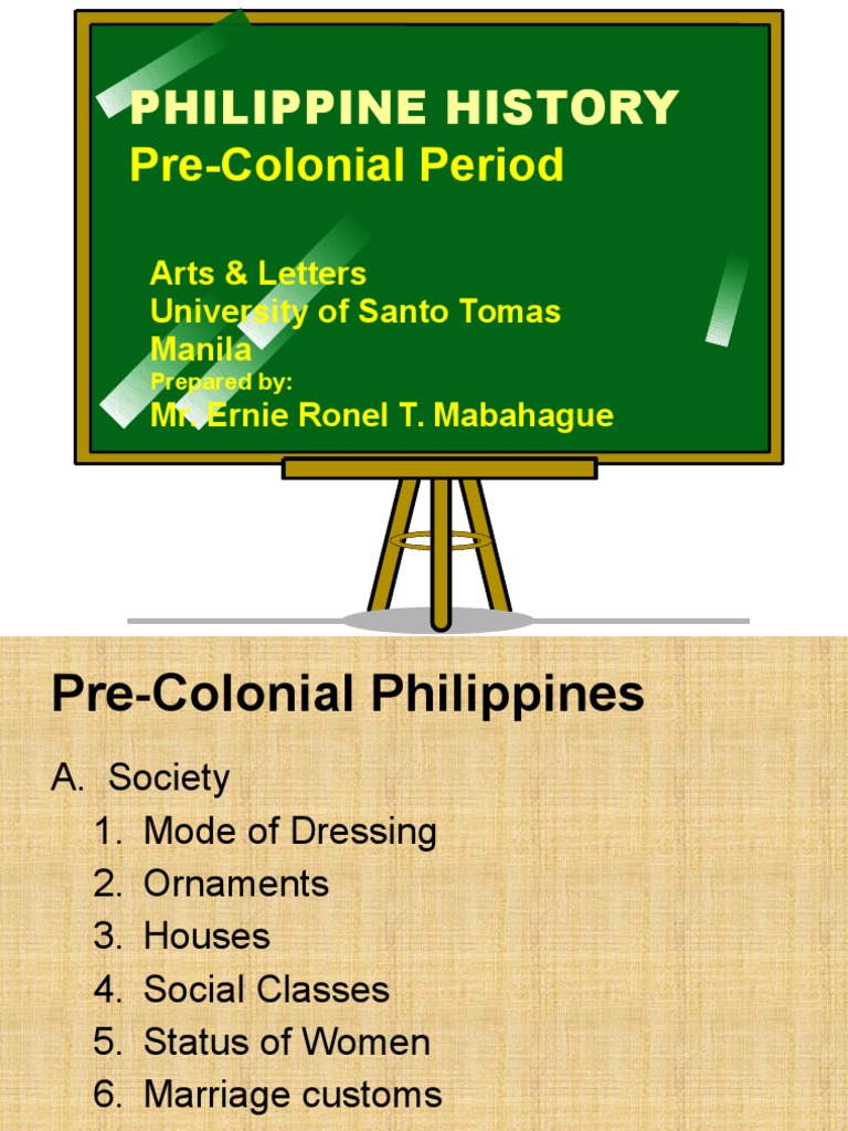 Philippinehistory Pre Colonial Period | PDF | Marriage | Philippines